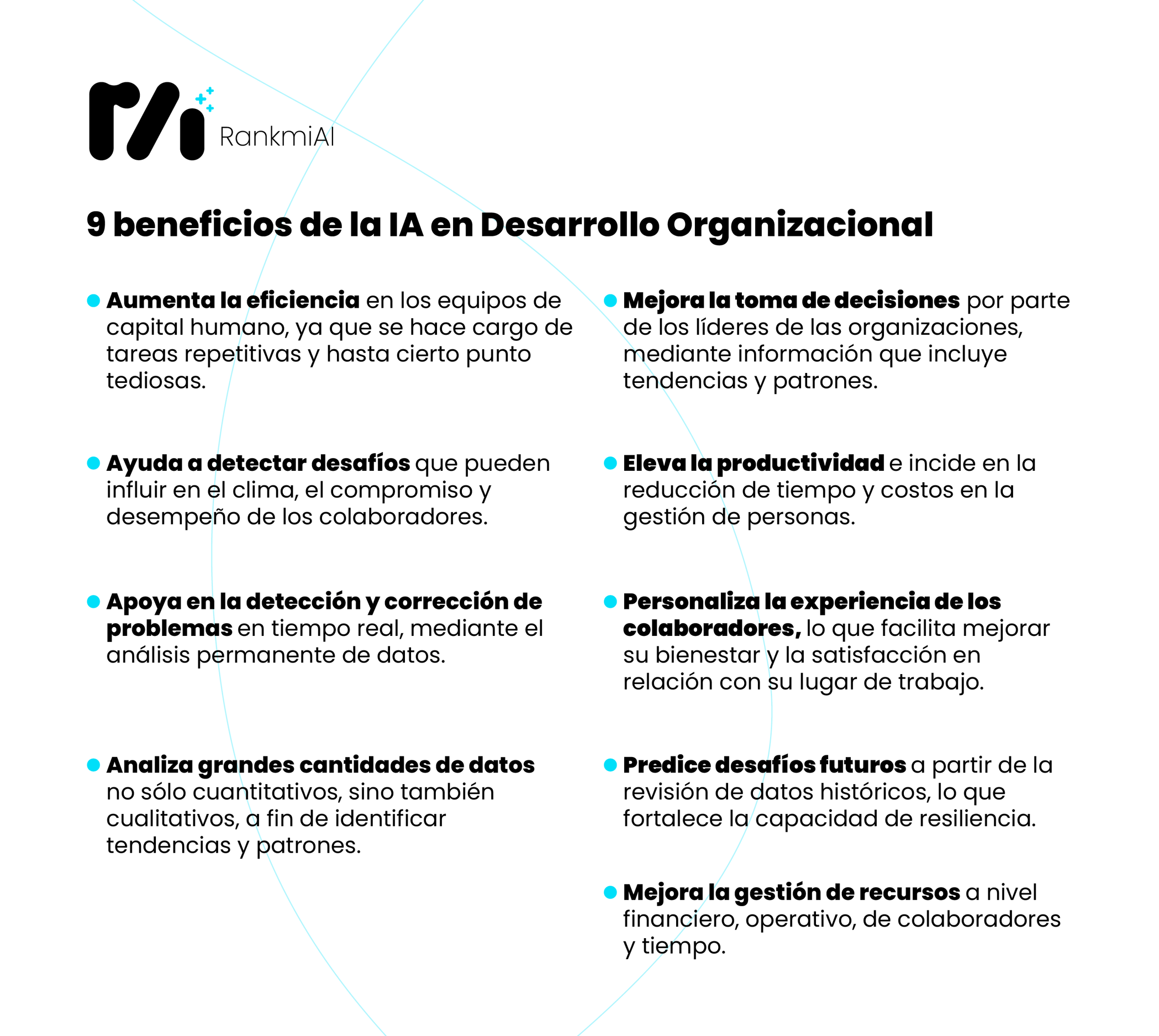 9 beneficios de la Inteligencia Artificial en Desarrollo Organizacional
